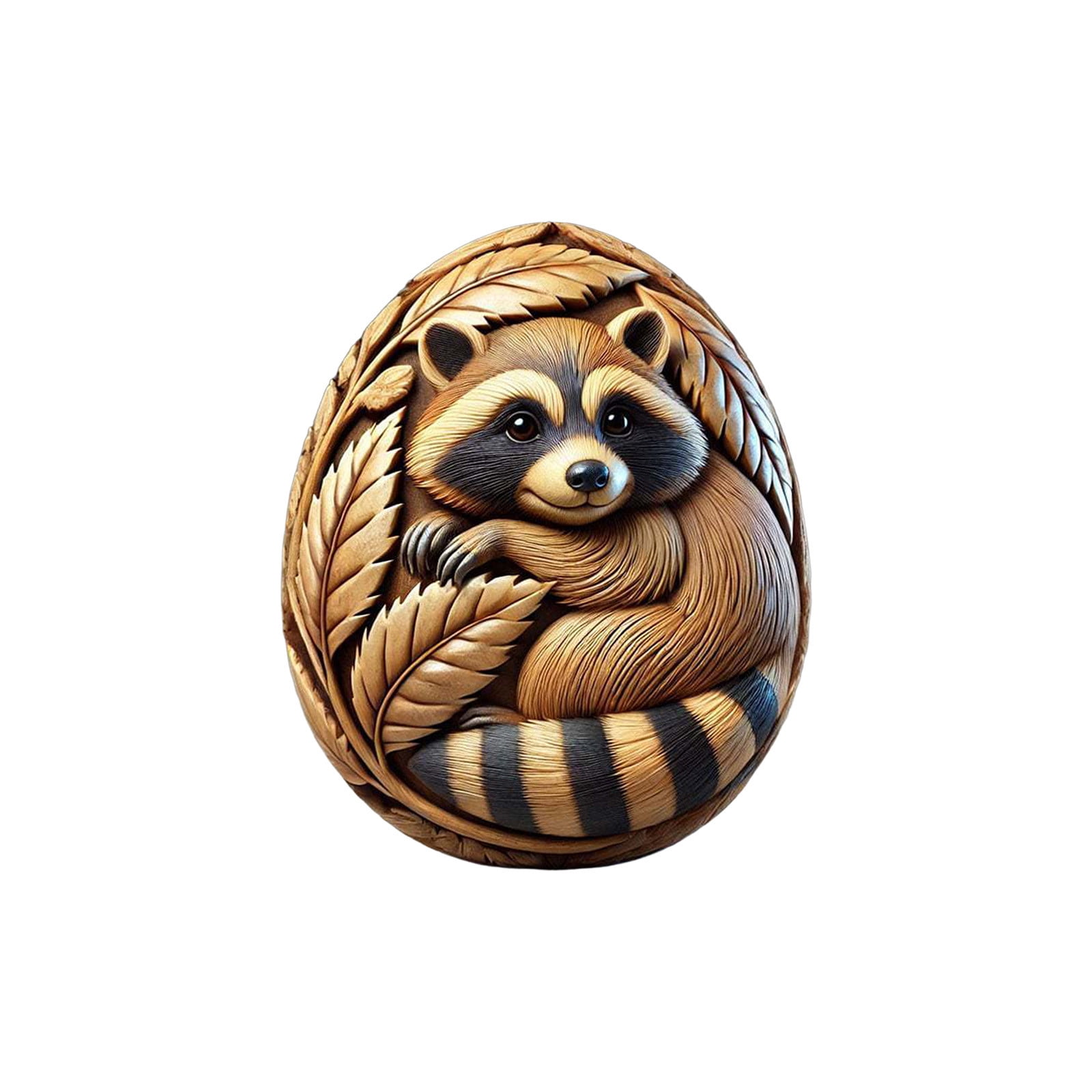 Gumesh Carved Resin Easter Eggs - Animal Design Easter Gifts, Spring ...