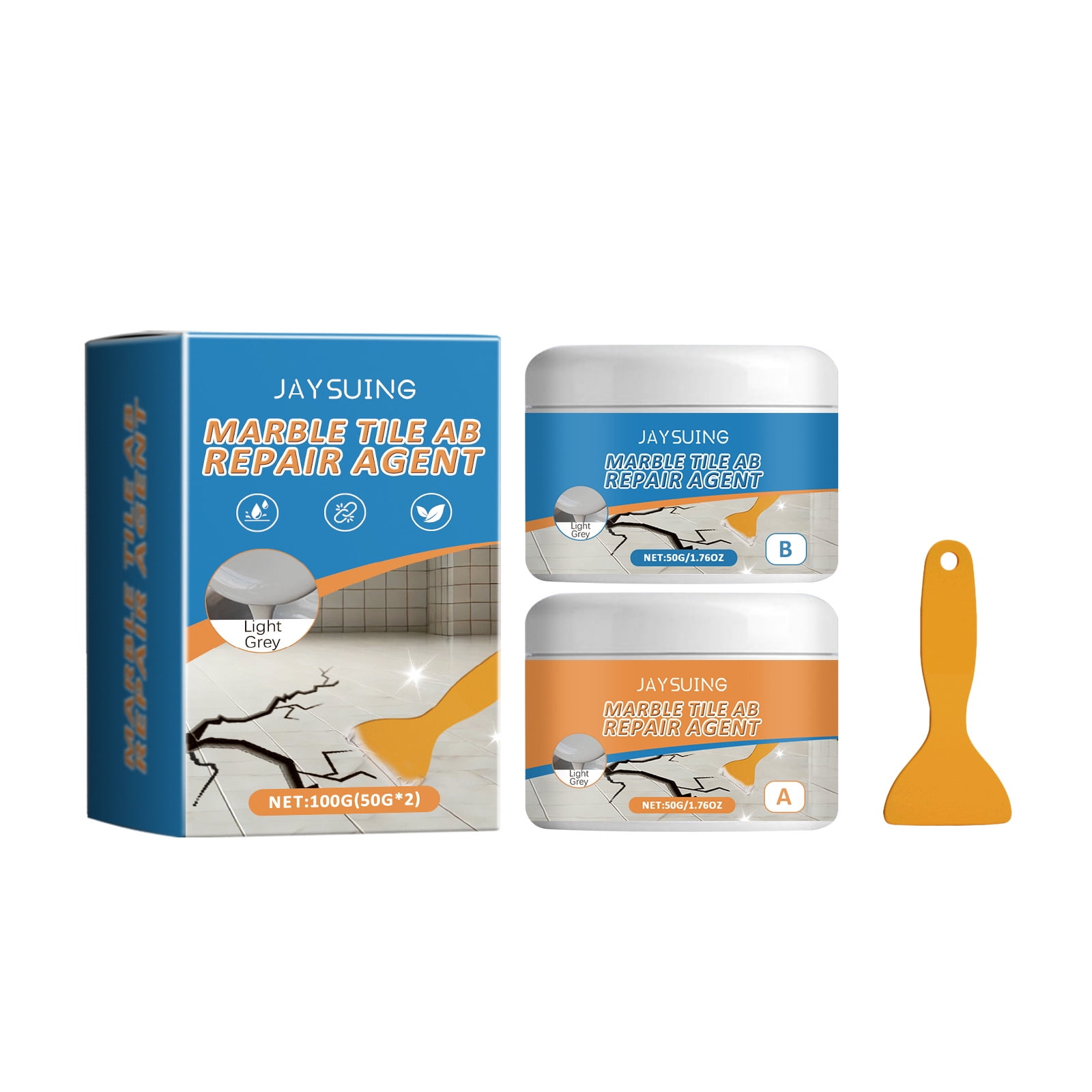 Gumesh Ceramic Tile Repair Epoxy Putty - 2-Part Crack Filler for Toilet ...