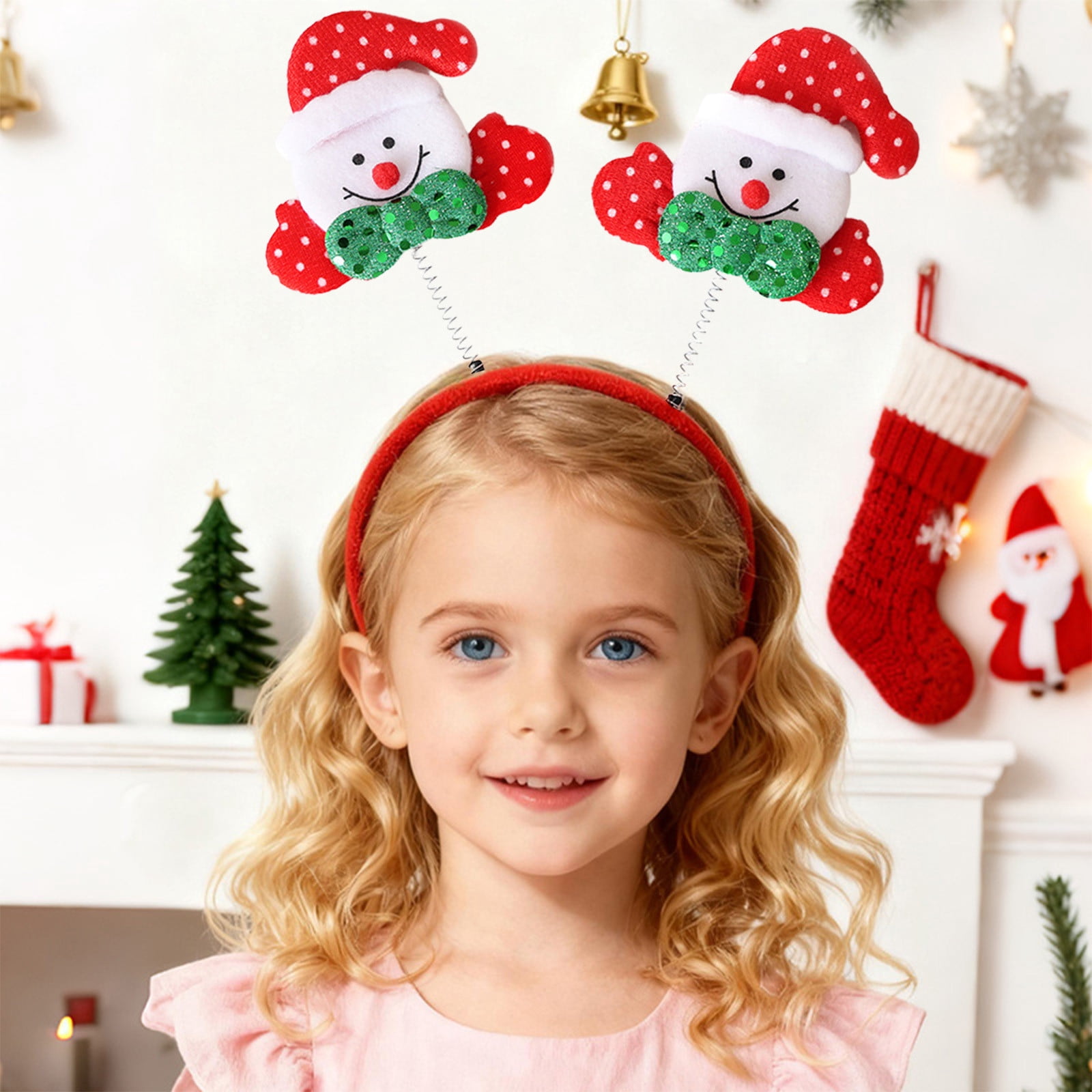 Gumesh Christmas Hair Headbands for Women Girls, Elegant Glitter ...