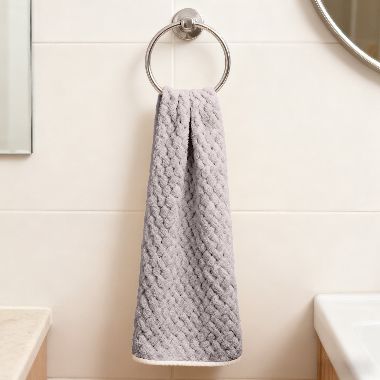 Gumesh Coral Fleece Cloud Pattern Towel - Super Soft & Absorbent for ...
