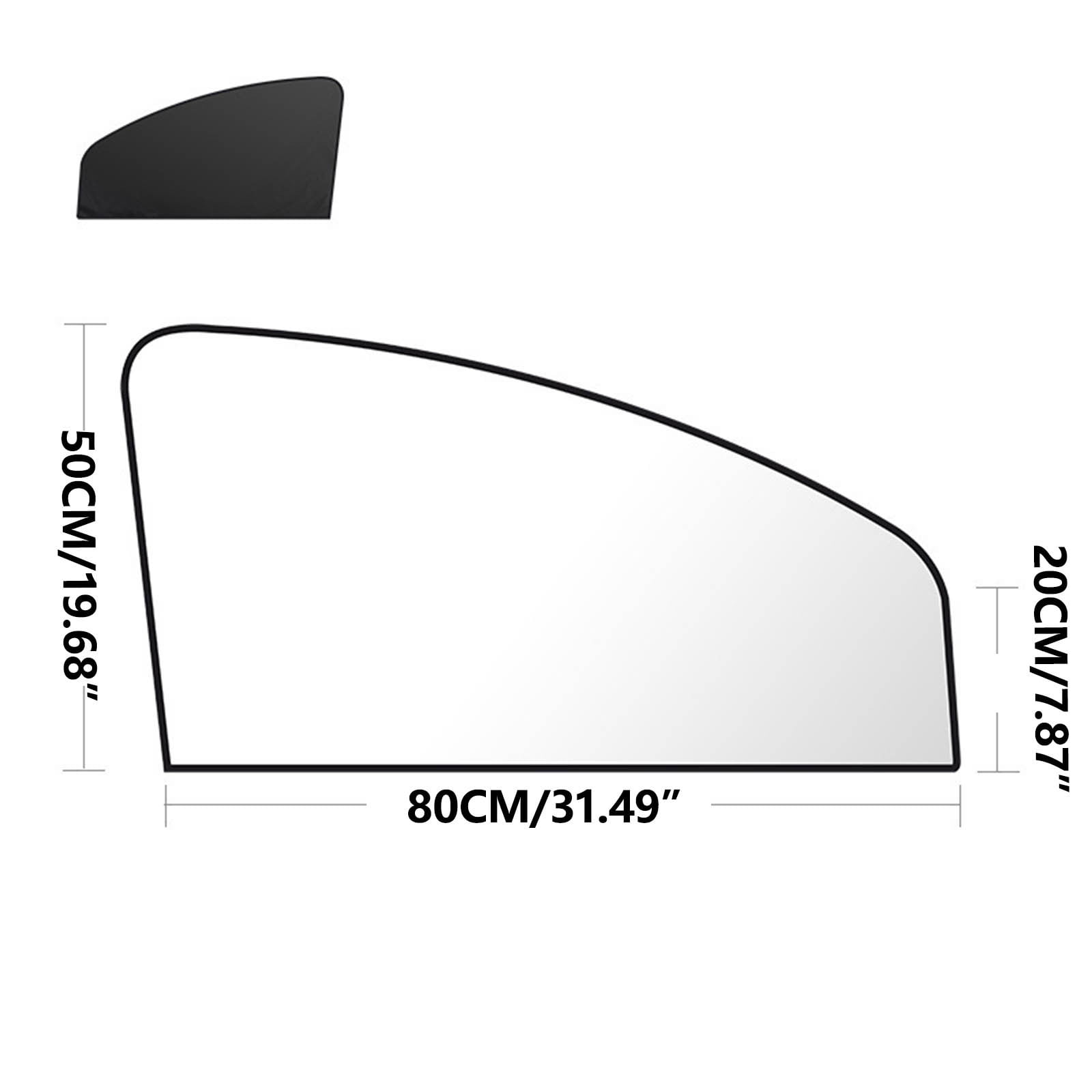 Gumesh Universal Car Side Window Shades - Foldable Sunshade for Front ...