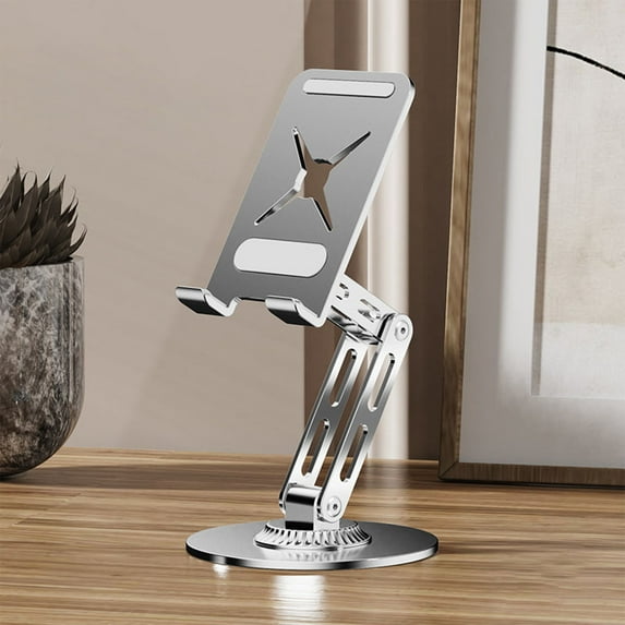Gumesh Metal Desktop Tablet Stand - Rotating, Foldable Portable Holder ...