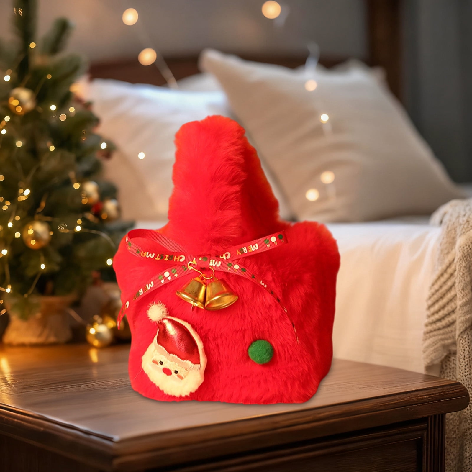 Gumesh Plush Christmas Gift Bags - Festive Holiday Design for Candy ...