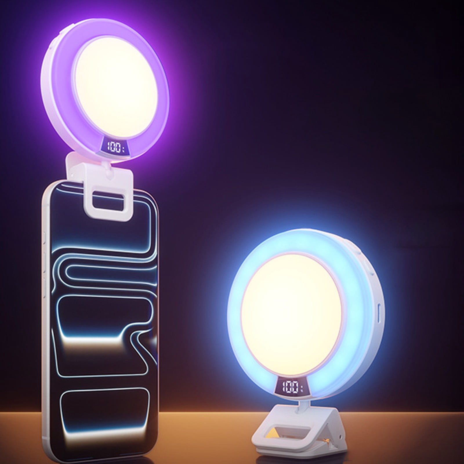 Gumesh RGB Selfie Light - Portable LED Camera Light with Color ...