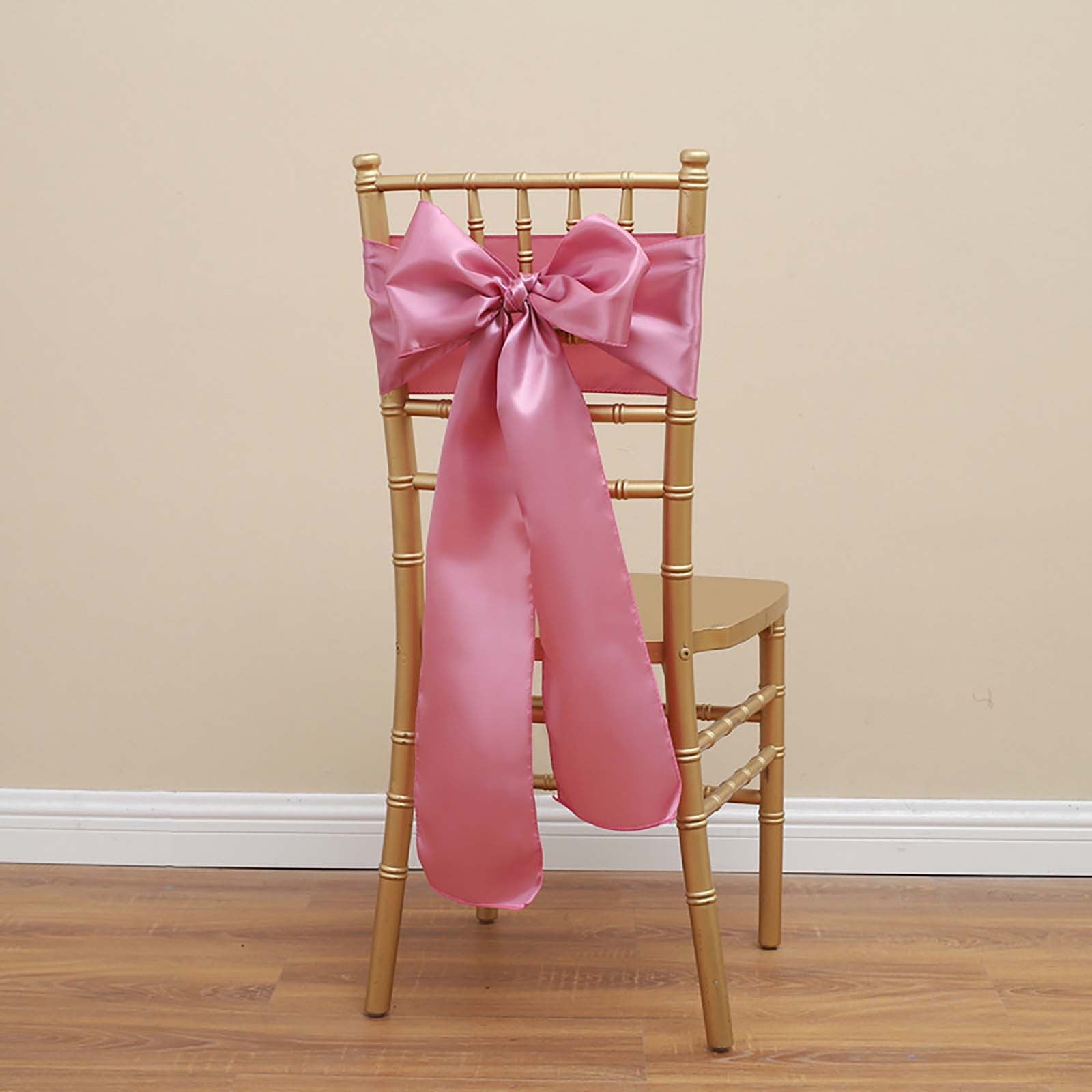 Gumesh Satin Red Chair Sashes for Wedding Chair Bows for Wedding ...