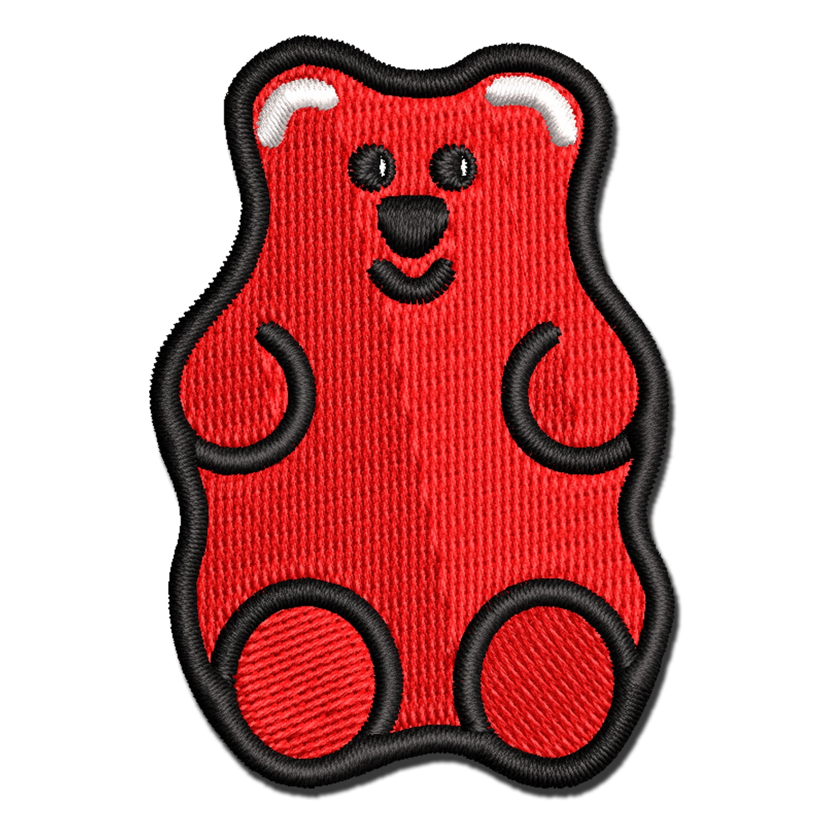 Gummi Bear Candy Applique Multi-Color Embroidered Iron-On Patch - 3 ...