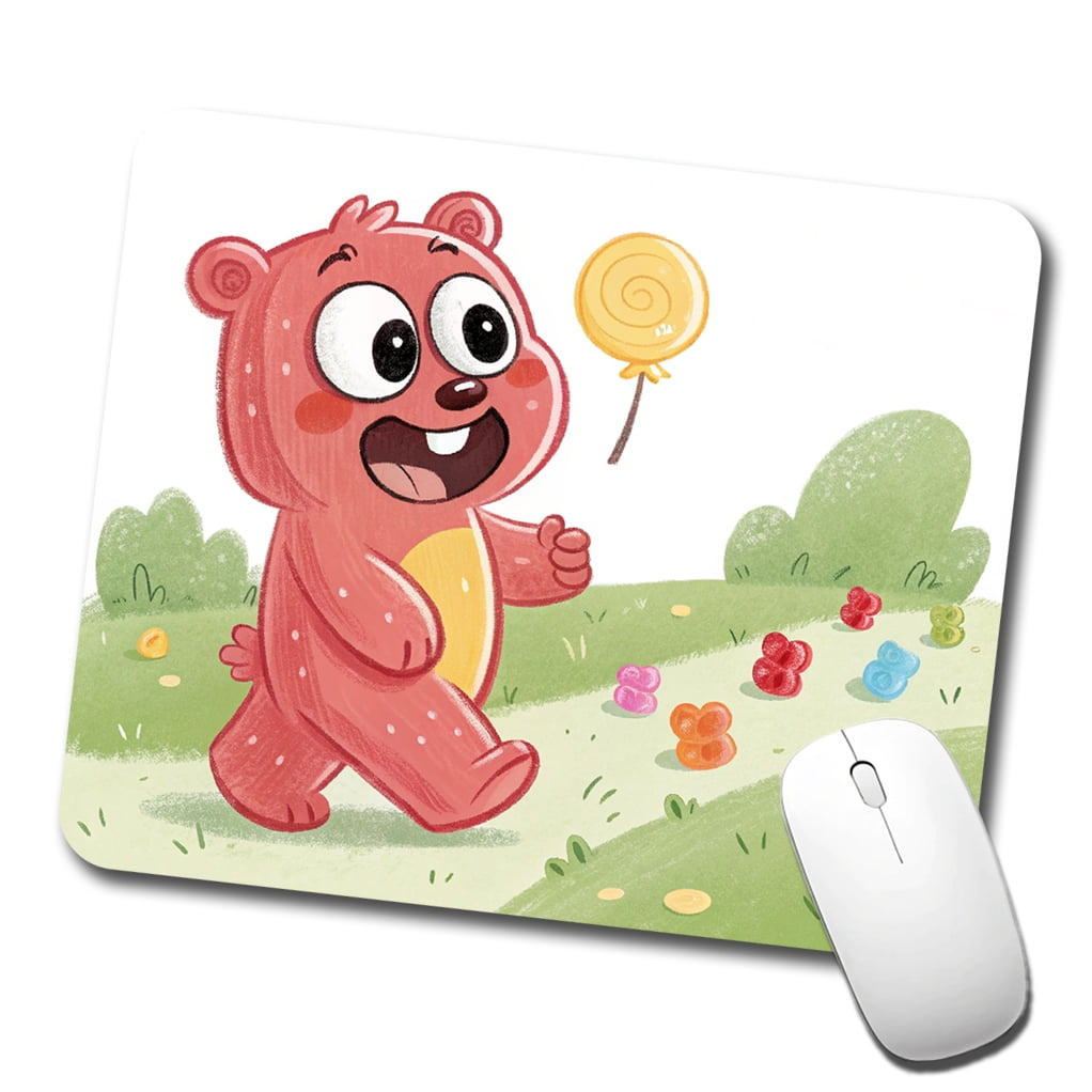Gummi Bear Walking Mouse Pad Low Profile Gaming Mat - Walmart.com