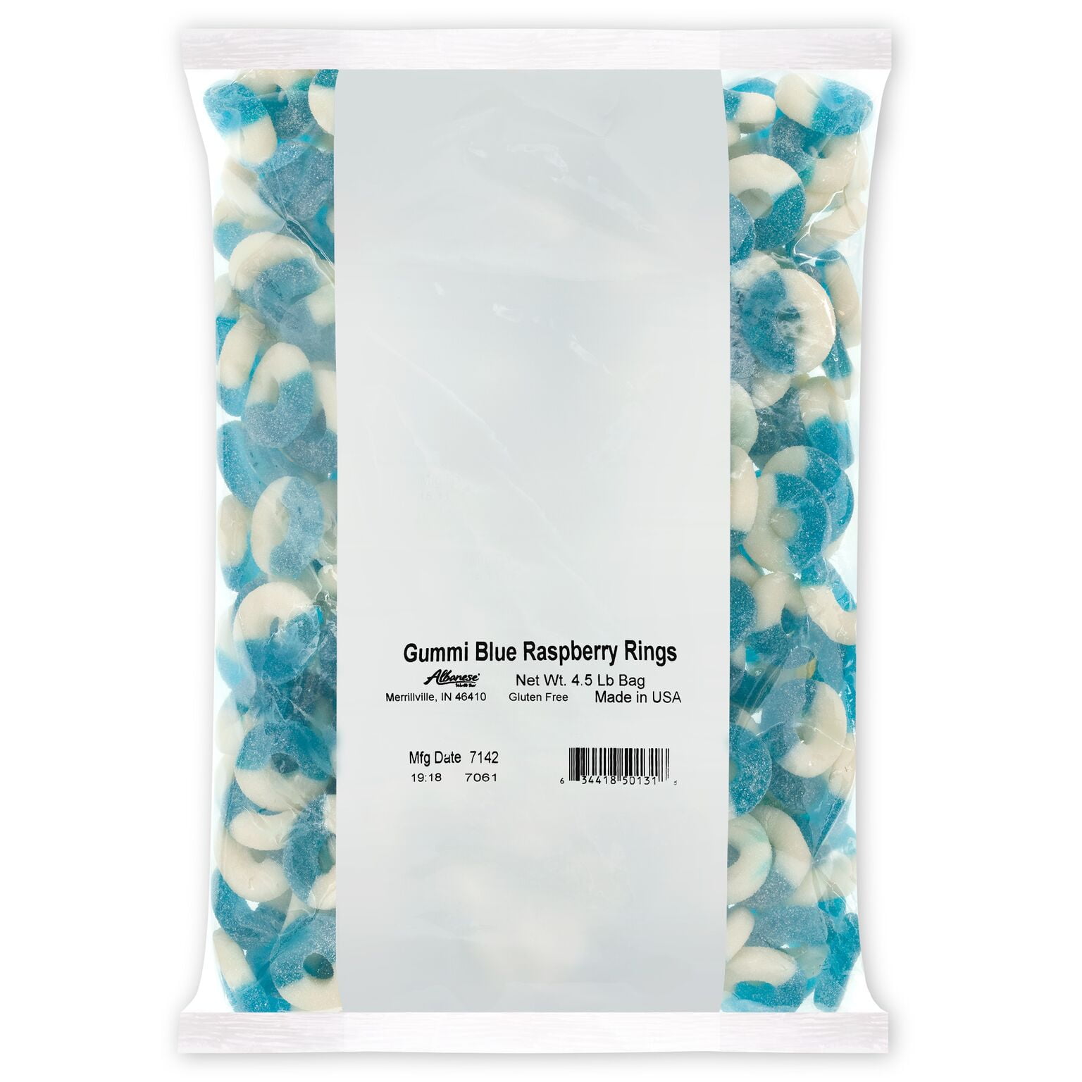 Gummi Blue Raspberry Rings Bulk Candy, 4.5 Lb - Walmart.com