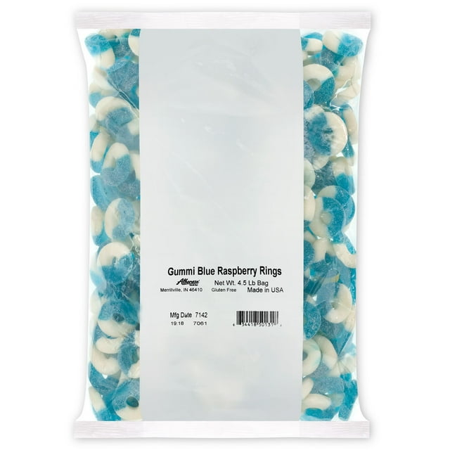 Gummi Blue Raspberry Rings Bulk Candy, 4.5 Lb - Walmart.com