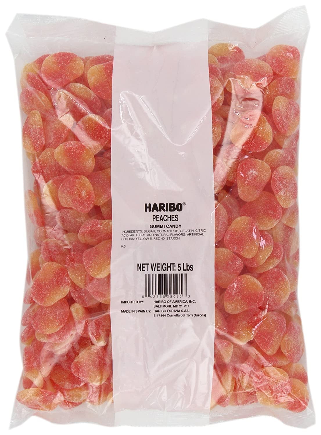 Gummi Candy, Peaches, 5-Pound Bag - Walmart.com