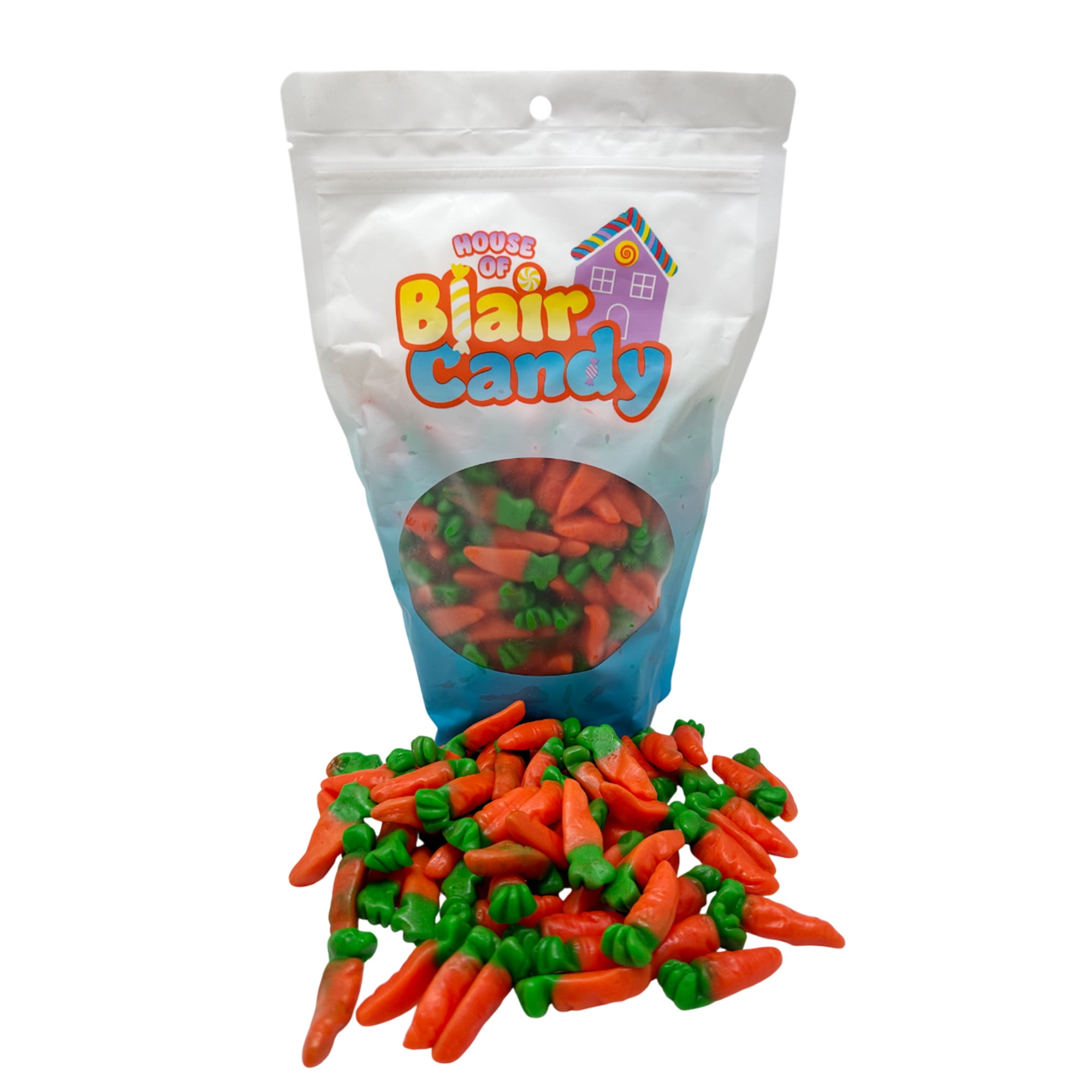 Gummi Carrots - 2 Pound Resealable Stand-up Candy Bag - Easter Themed ...