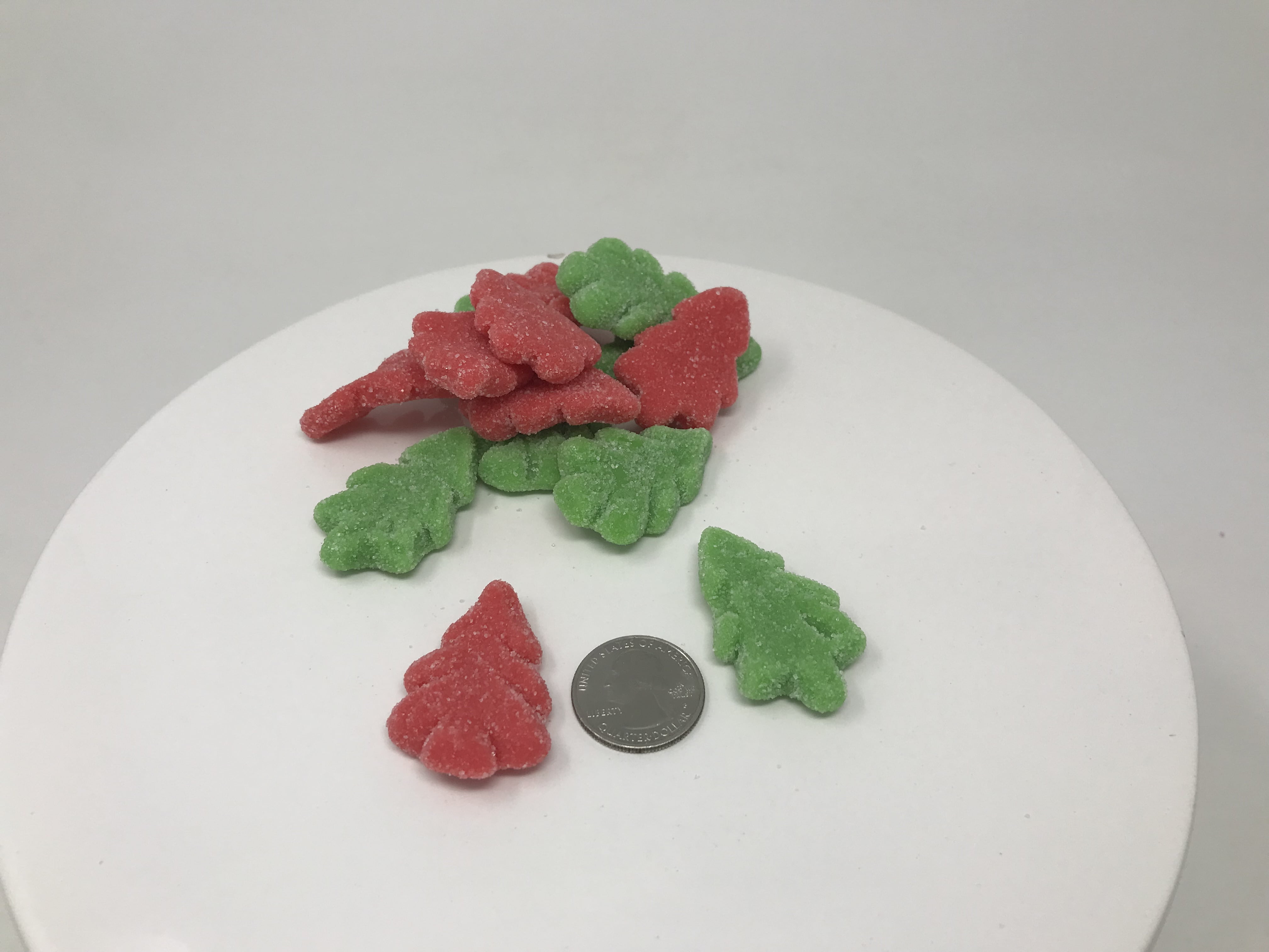 Gummi Christmas Trees Gummy sugar sanded Christmas Candy 2 pounds ...