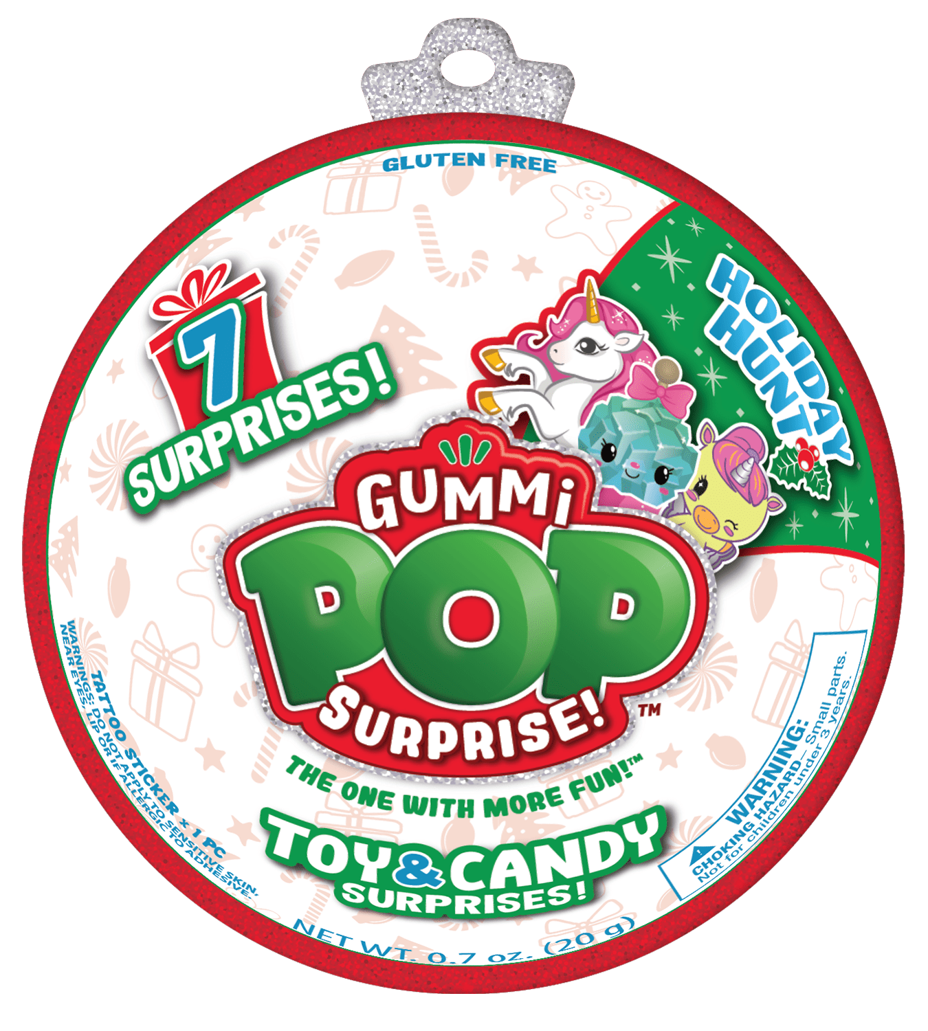 Gummi Pop Surprise Holiday Hunt Girl 7 Surprises Fruit Flavored Gummies ...