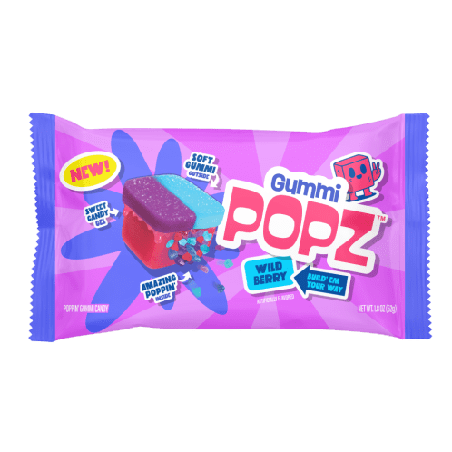 Gummi Popz! Sweet Wild Berry with Popping Candy, 1.8 oz. Package ...