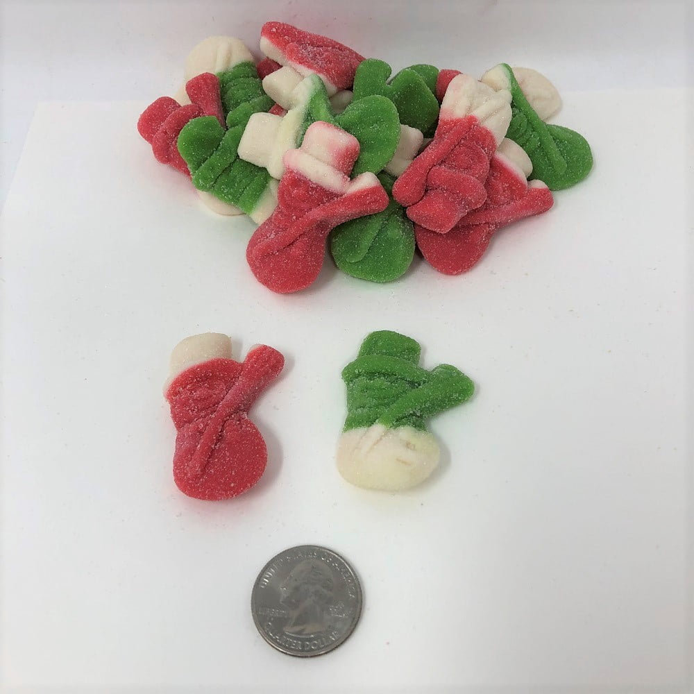 Gummi Snowmen sugar sanded snowman Gummy Christmas Candy 1 pound ...