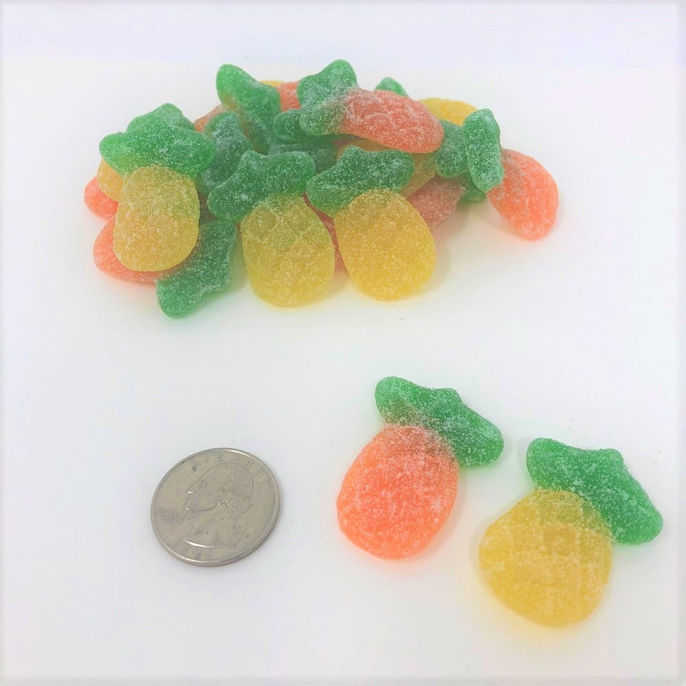 Gummi Sour Pineapples pineapple shapes bulk gummy candy 4.4 pounds ...