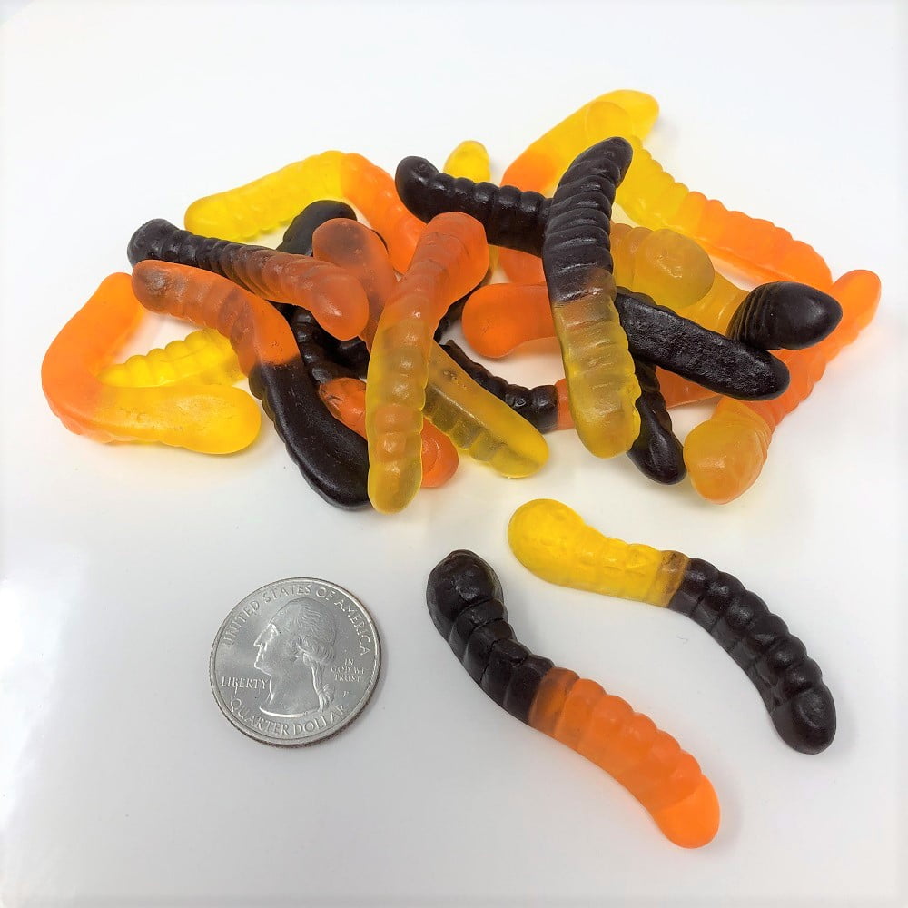 Gummi Worms Fall mini gummy worms Autumn Halloween candy 5 pounds ...