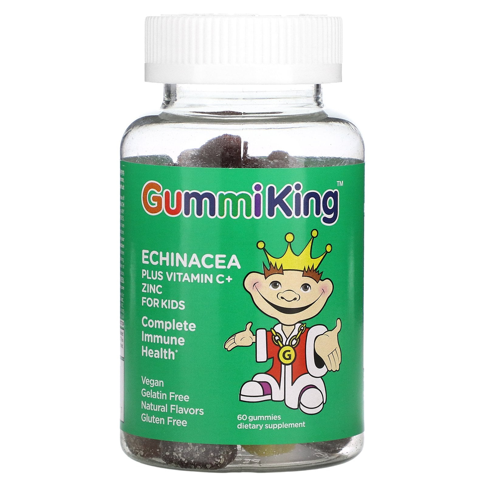 GummiKing Echinacea Plus Vitamin C+ Zinc for Kids, Strawberry, Orange ...