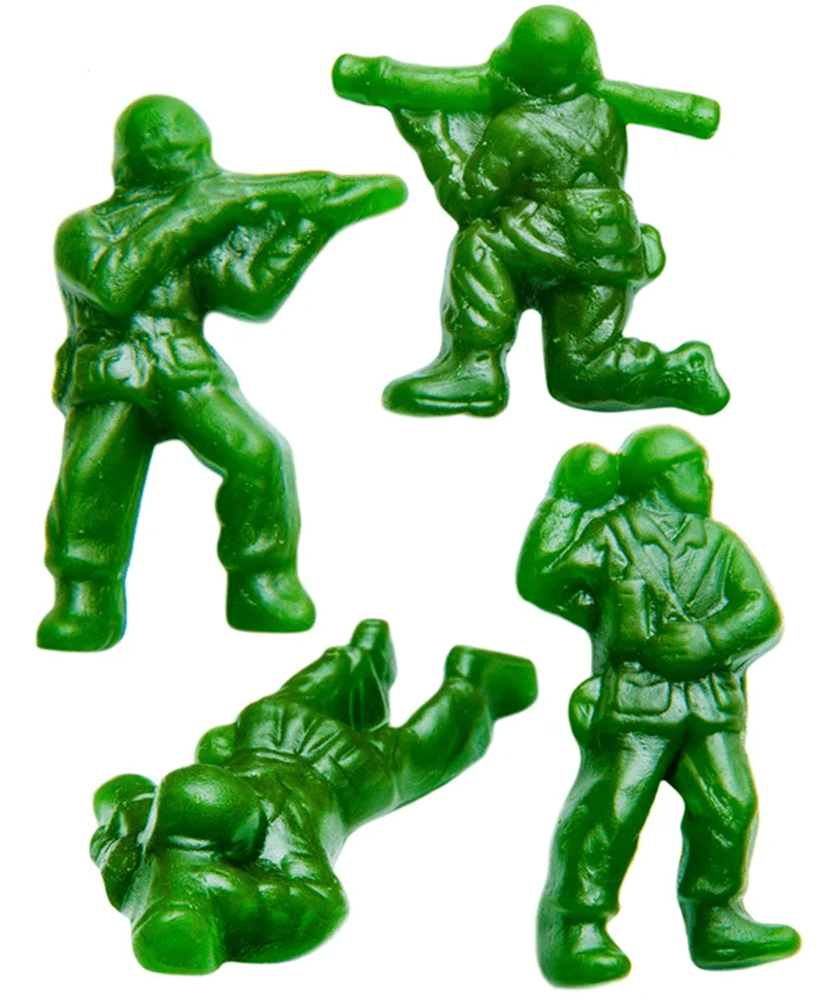 Gummy Army Men – Green Apple Candy Soldiers, Bulk 5 lb Bag (~200 Pieces ...