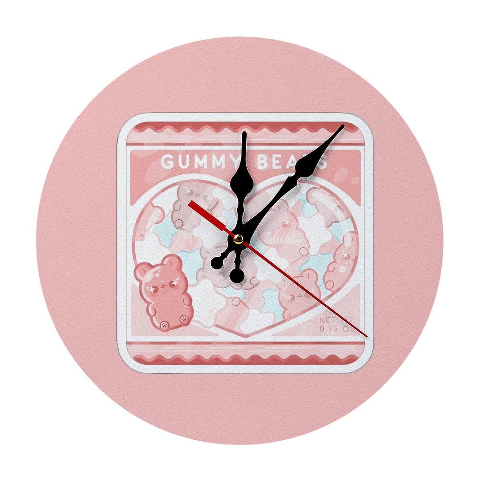 Gummy Bear And Friends Wall Clock Without Scale Round Clock Pointer ...