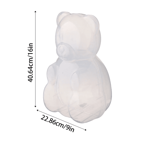 Gummy Bear Container, Reusable Giant Bear-Shaped Candy Holder Perfect ...