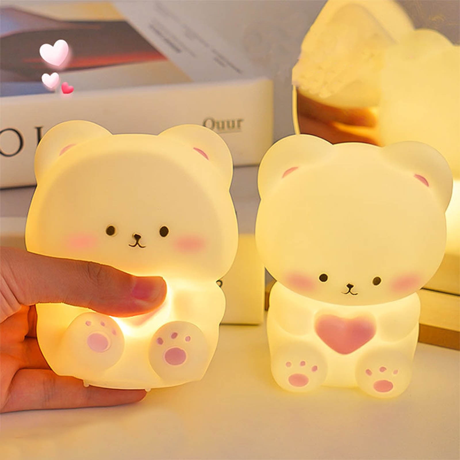 Gummy Bear Night Light Squeeze, Night Light for Kids Night Light Cute ...