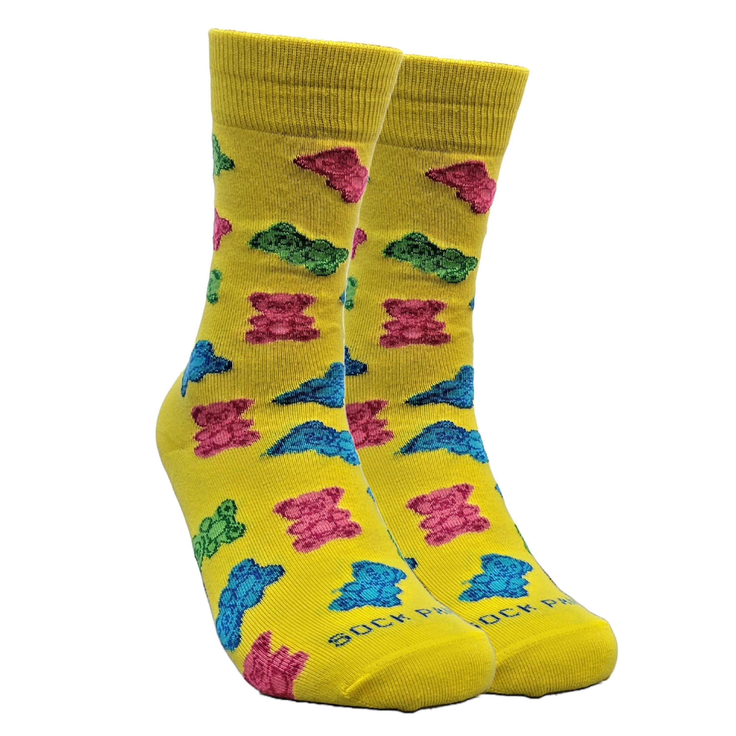 Fun Gummy Bear Pattern Socks from the Sock Panda, Unisex, Sizes 6-8 ...