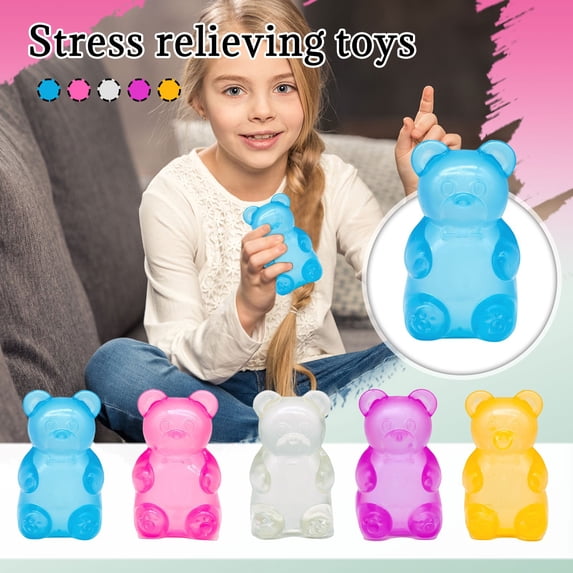 Gummy Bear Toys, Stress Bear Squishy Ball, Sugar Filled Squishy Toys ...