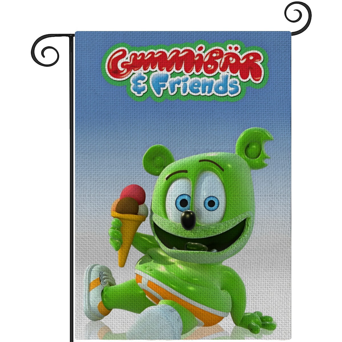 Gummy Bear and friends Garden Flags Set of Double Sided 12 x 18 Inch ...