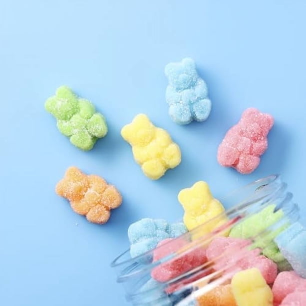 Gummy Bears - Assorted Flavors Gummies Candy in Jar - 12 oz Gummy Bear ...