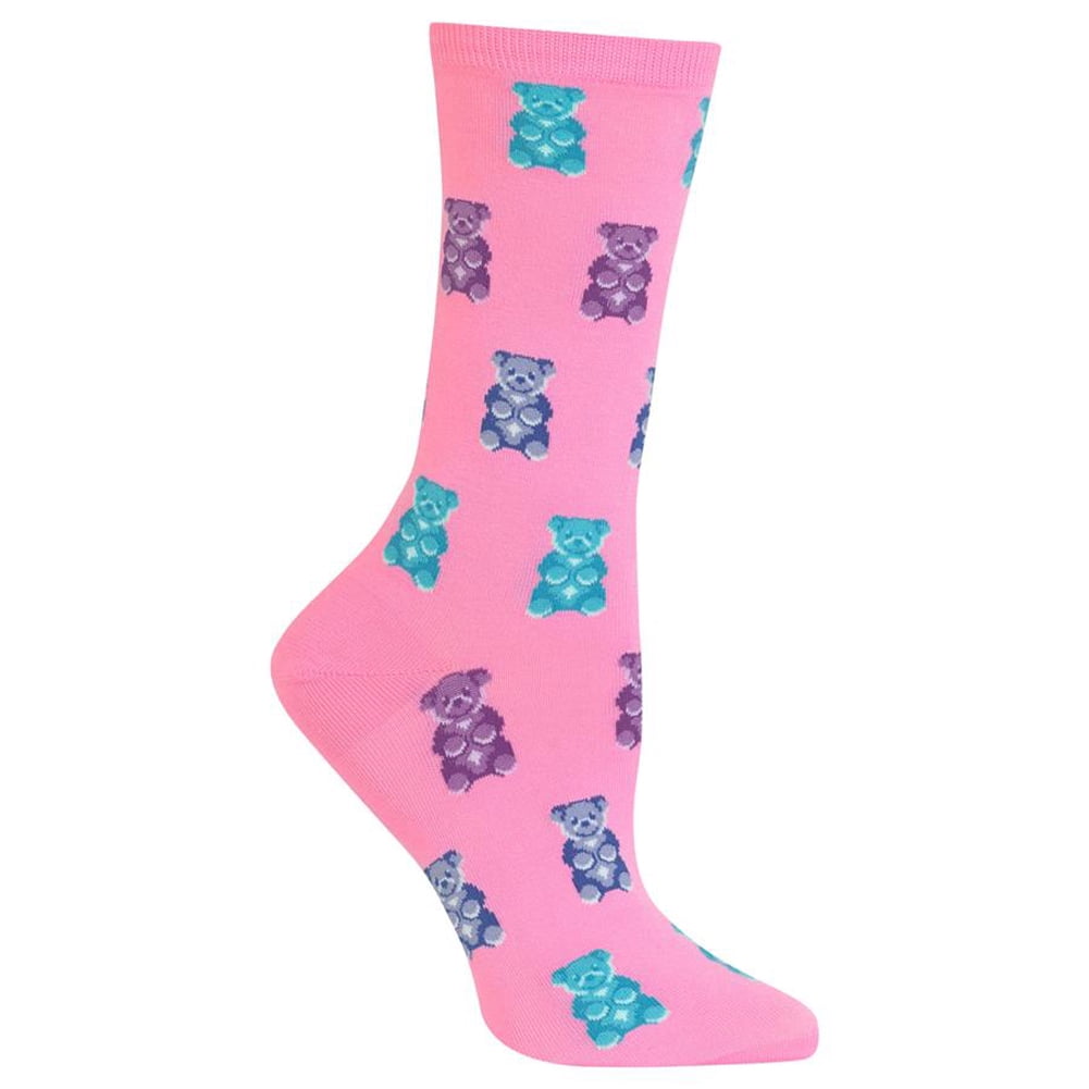 Gummy Bears Pink Ladies Crew Socks - Walmart.com
