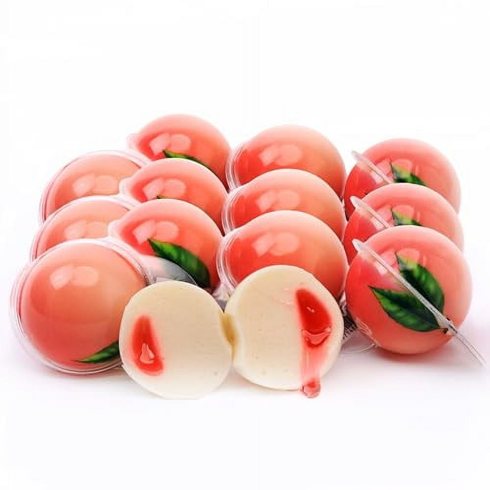 Gummy Candy - Jelly Filled Gummies - Cute Peach Candies Filled with ...