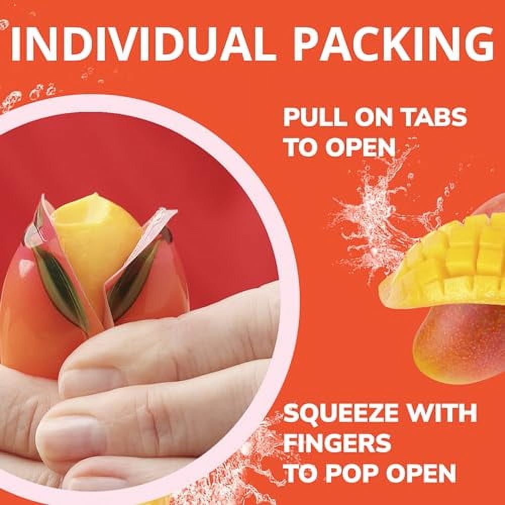 Gummy Candy - Large Jelly Filled Gummies - Mango Candy Filled with ...