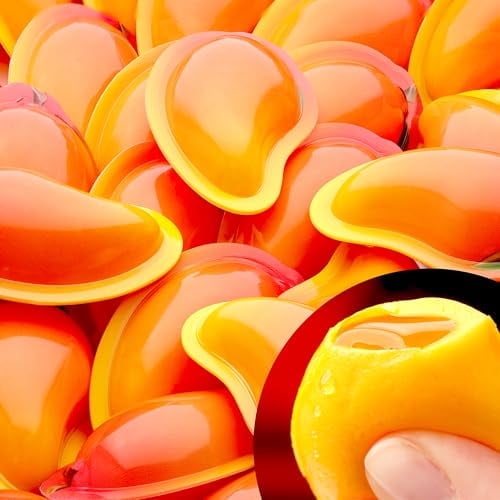 Gummy Candy - Large Jelly Filled Gummies - Mango Candy Filled with ...