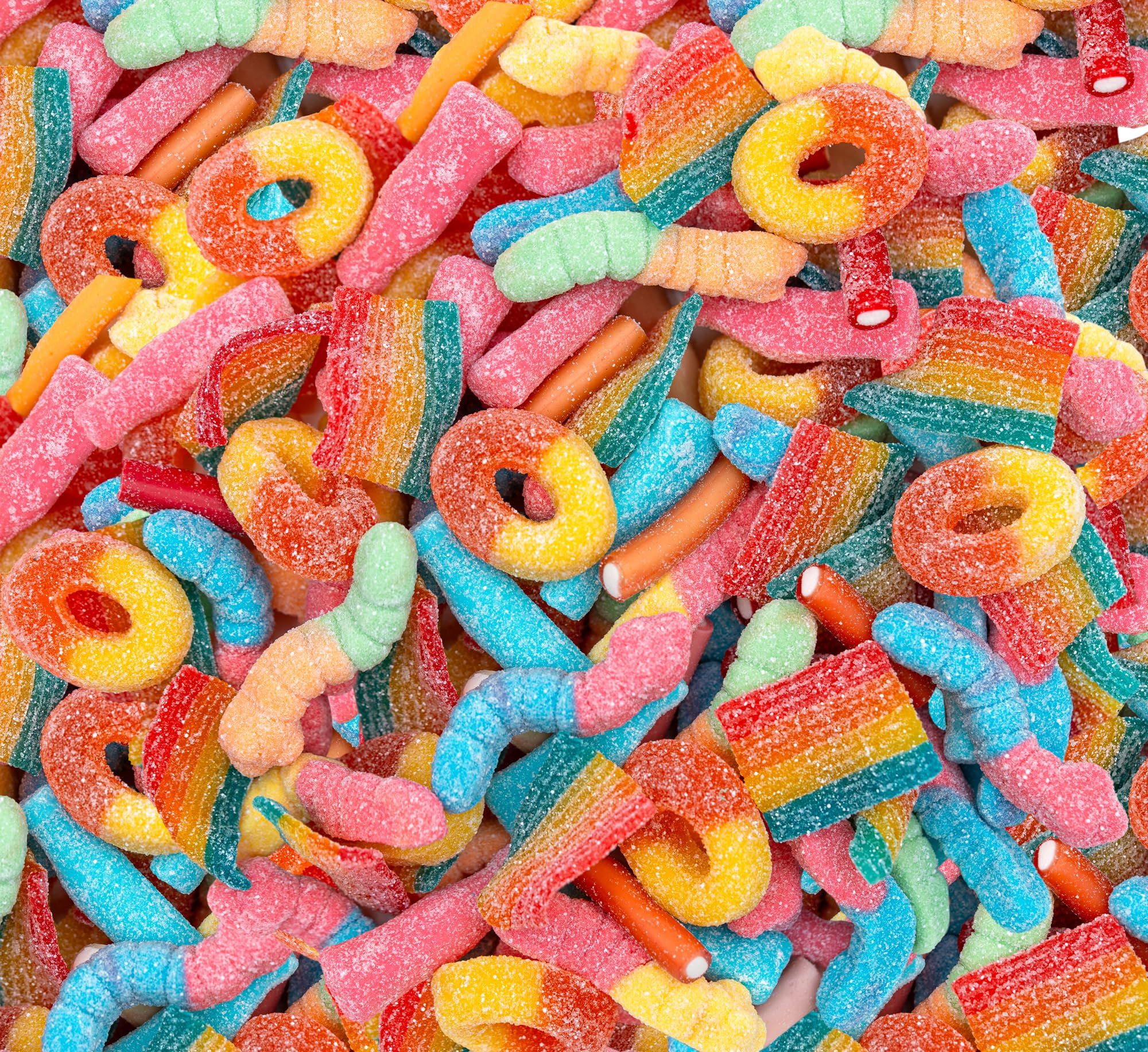 Gummy Candy Mix 2-Pound KEF28 Bag | Peach Rings, Pencil Bites, Worms ...