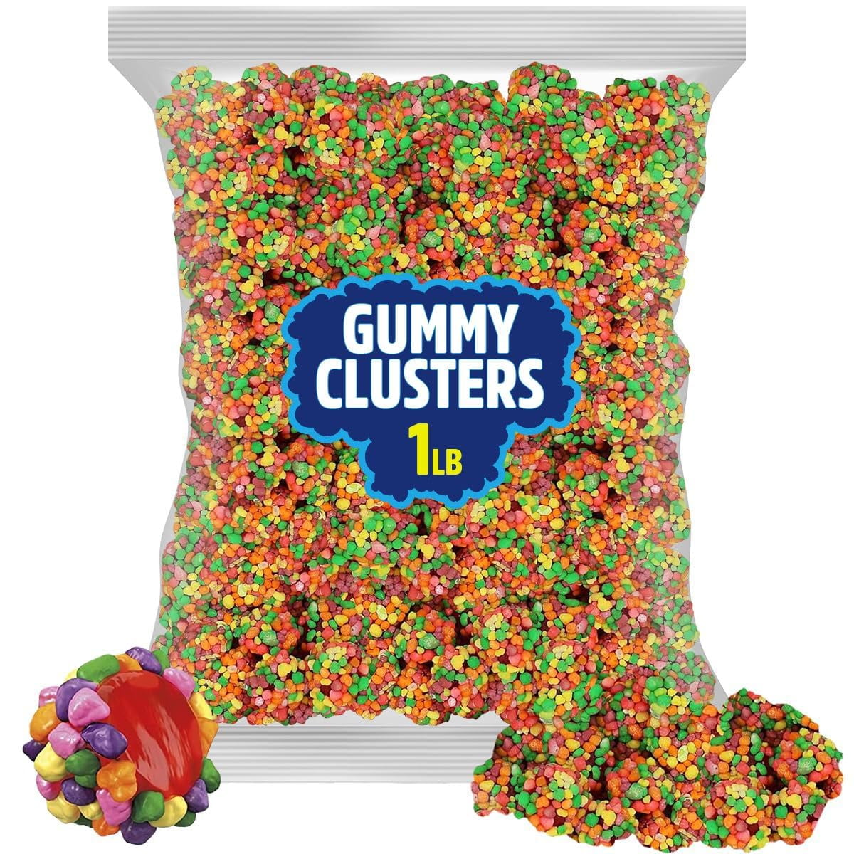 Gummy Clusters Candy - IRF13 Tangy, Sweet & Crunchy Bite-Sized Treats ...