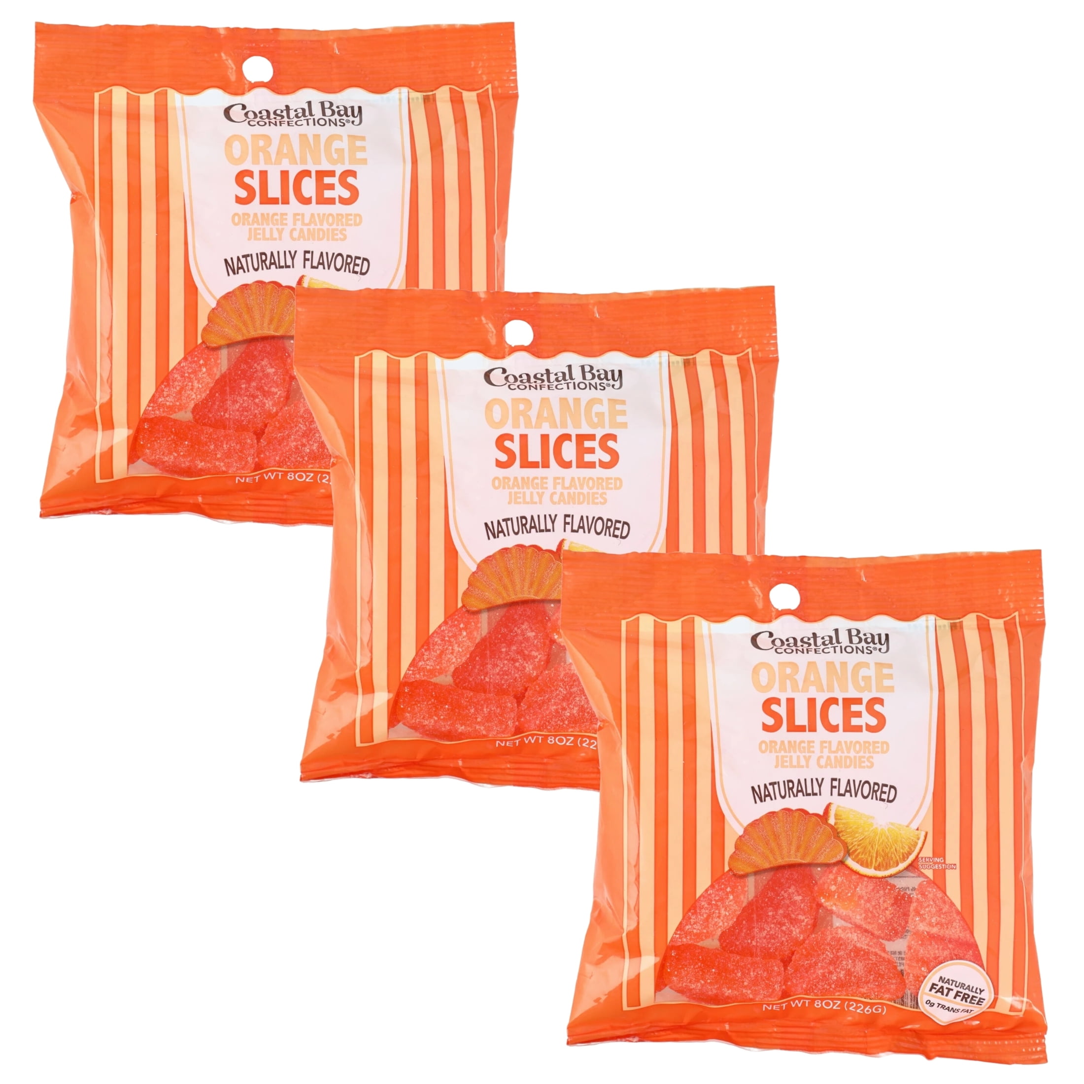 Gummy Orange Slices 8 oz Jelly Flavored Candies for Birthday Wedding ...