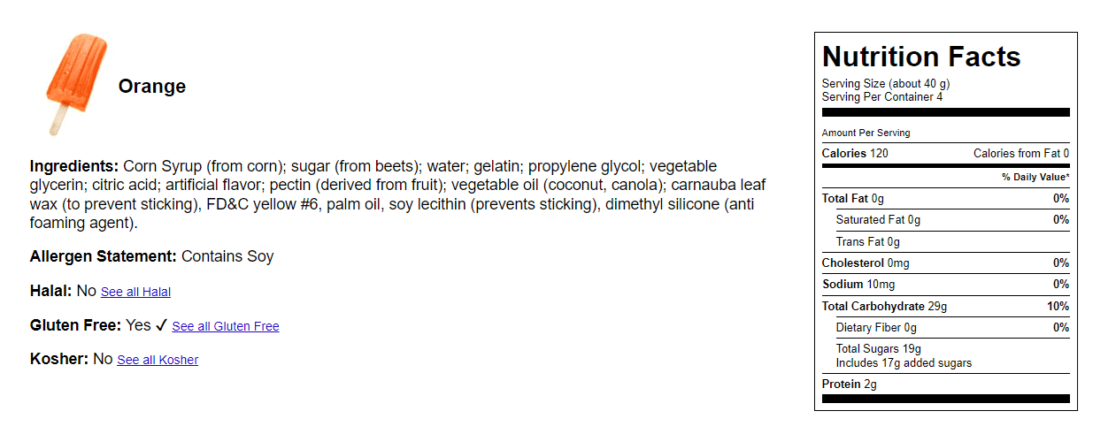 Gummy Popsicle Gummy styled like an ice pop! - Orange - Walmart.com