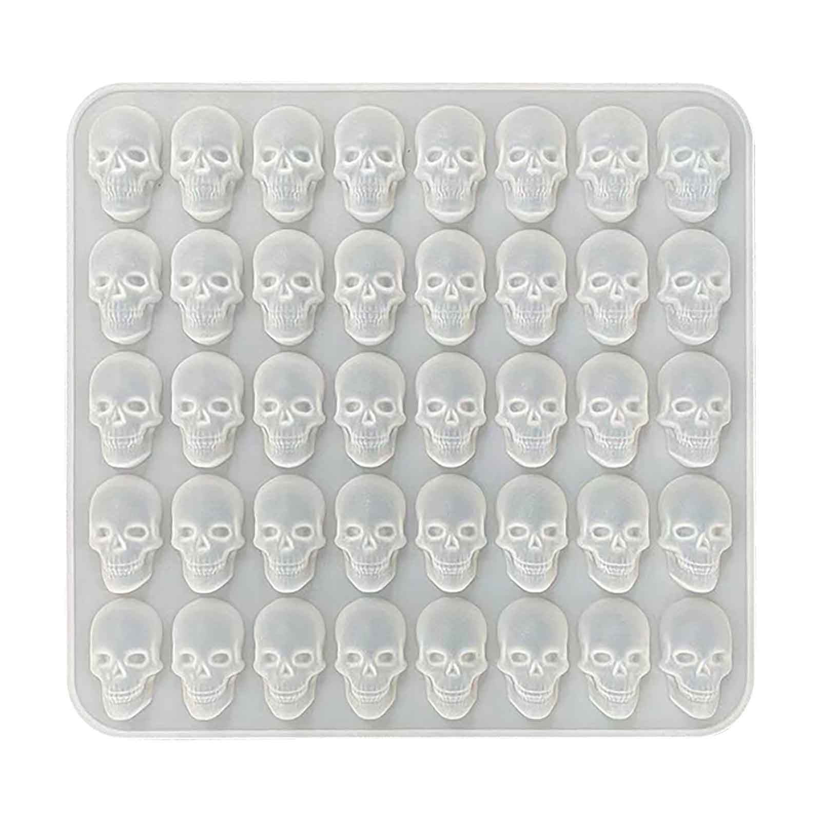 Gummy Skull Candy Molds Silicone, Chocolate Gummy Molds with Droppers ...