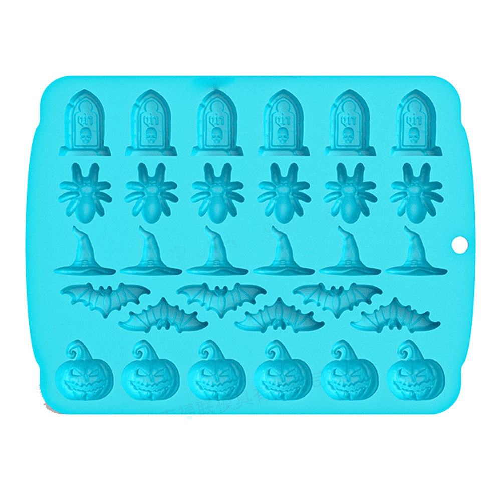 Gummy Skull Molds Silicone, 1 Pack Skull Candy Molds for Halloween ...