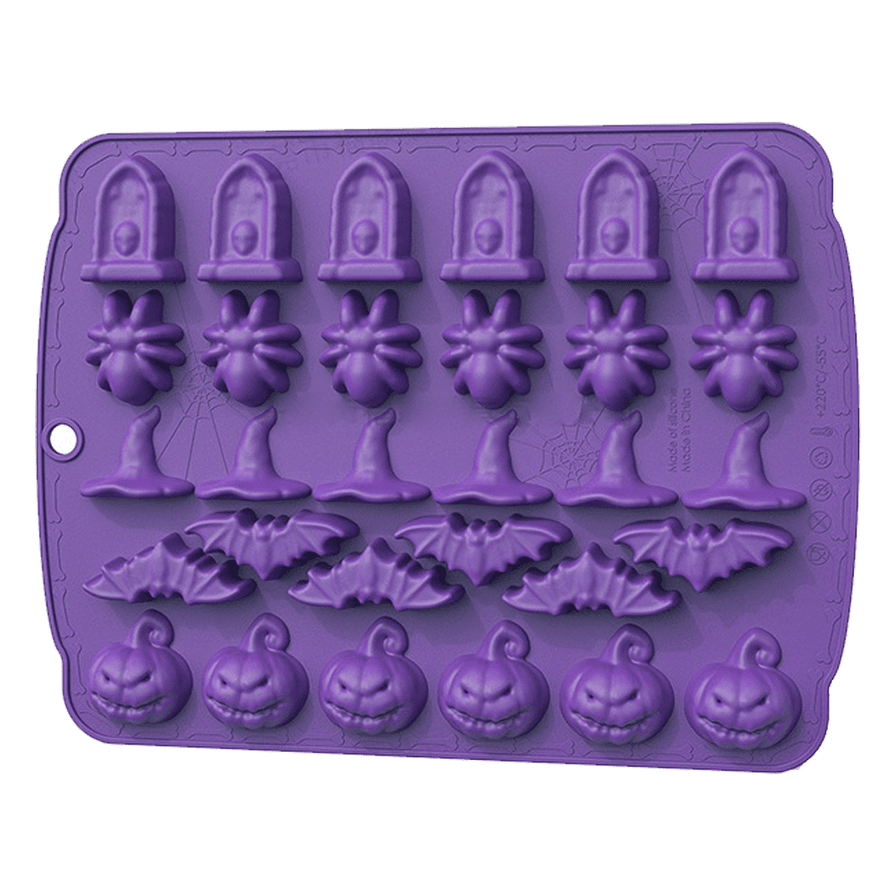 Gummy Skull Molds Silicone, 1 Pack Skull Candy Molds for Halloween ...