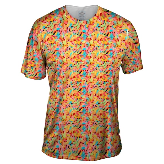 Gummy Worm Heaven Mens T-Shirt All Over Print - Walmart.com