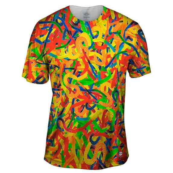 Gummy Worm Time Jumbo Mens T-Shirt All Over Print - Walmart.com
