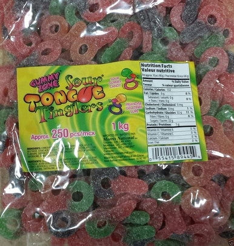Gummy Zone Gummy Candy, Sour Tongue Tinglers, 250ct {Canadian ...