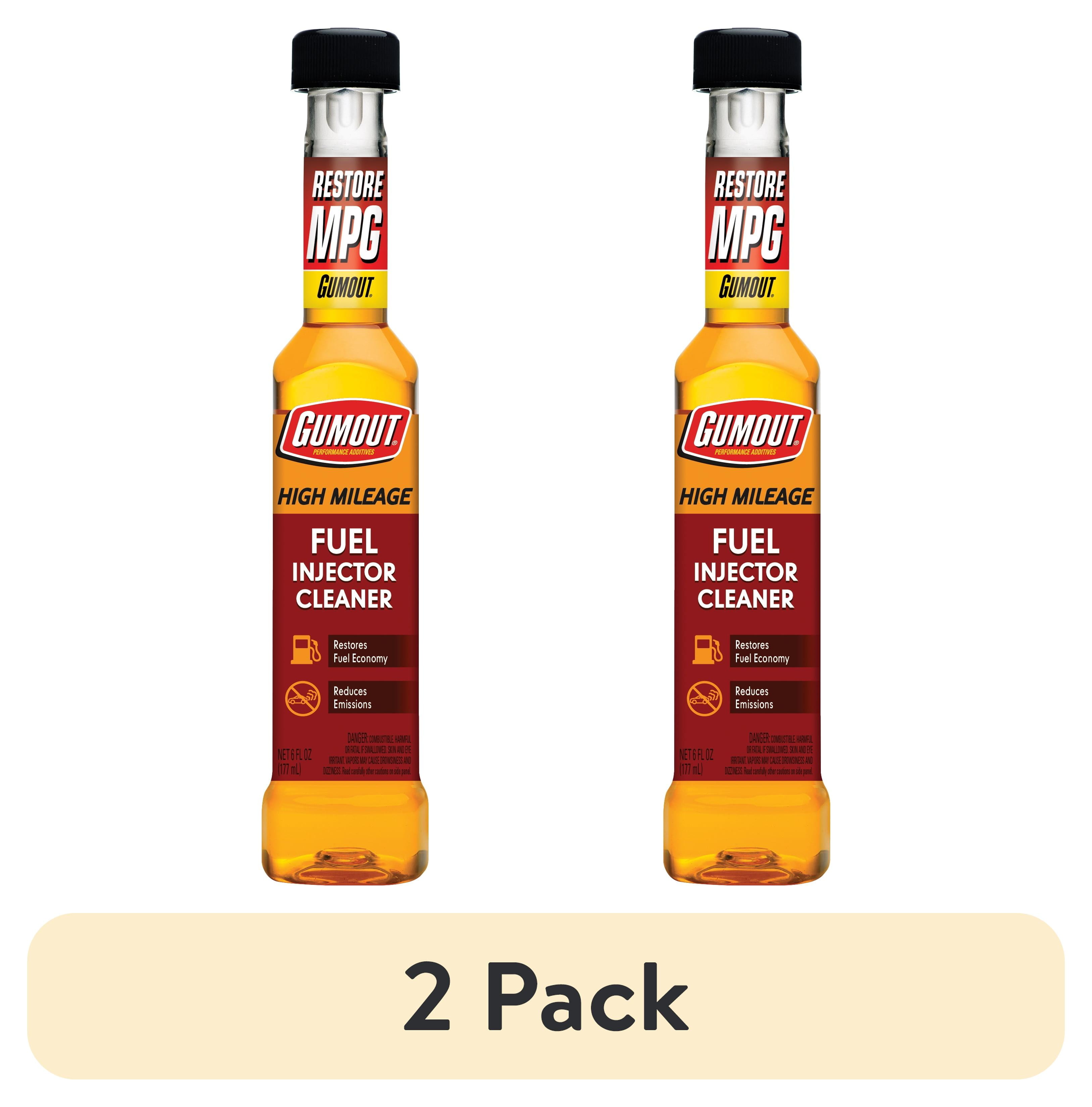 (2 pack) Gumout High Mileage Fuel Injector Cleaner Additive, 6 oz ...