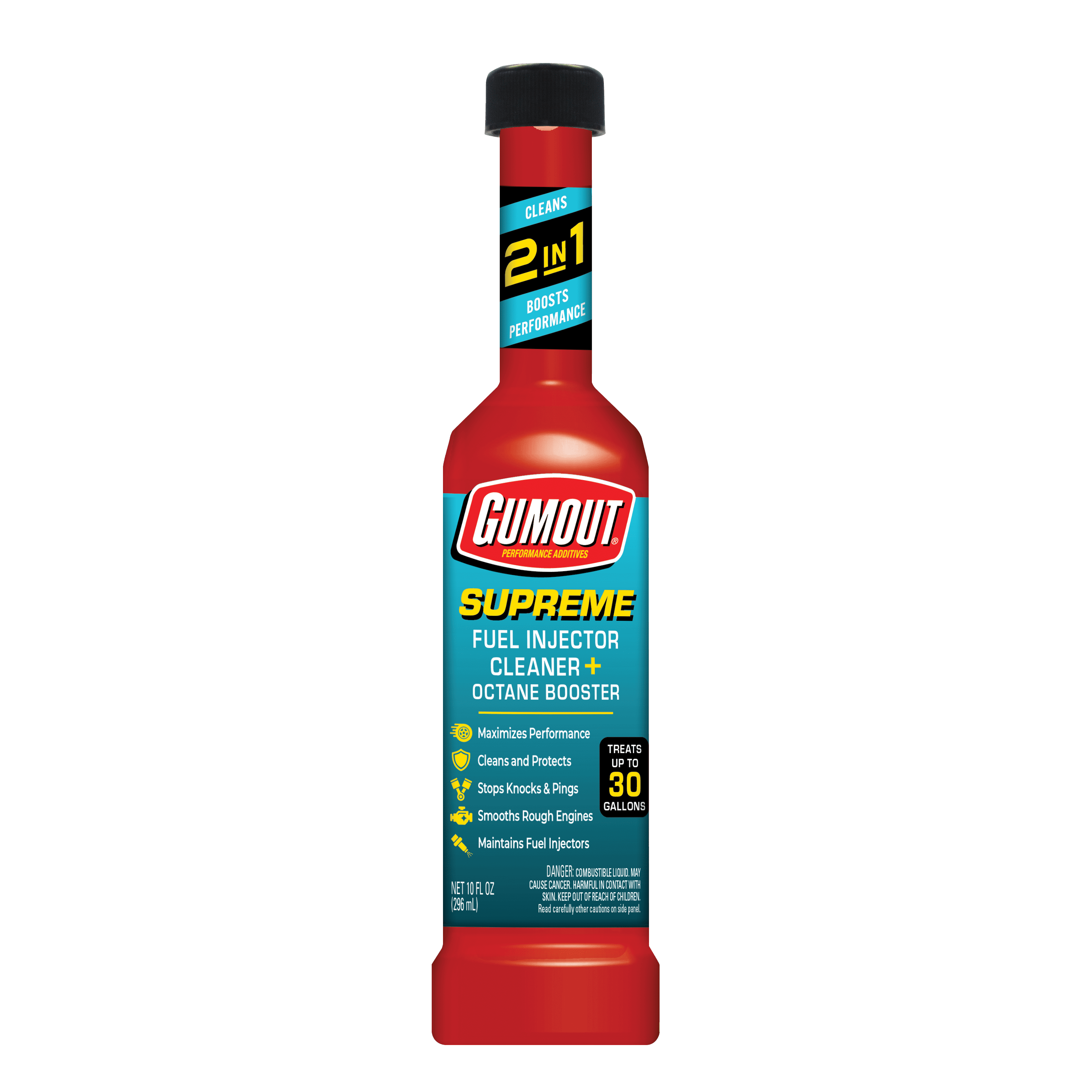 Gumout Supreme 510233 Fuel Injector Cleaner, Octane Booster, Maximizes ...