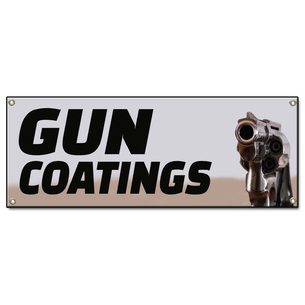 Gun Coatings | 48" X 120" Banner | Heavy Duty 13oz. Outdoor Vinyl ...