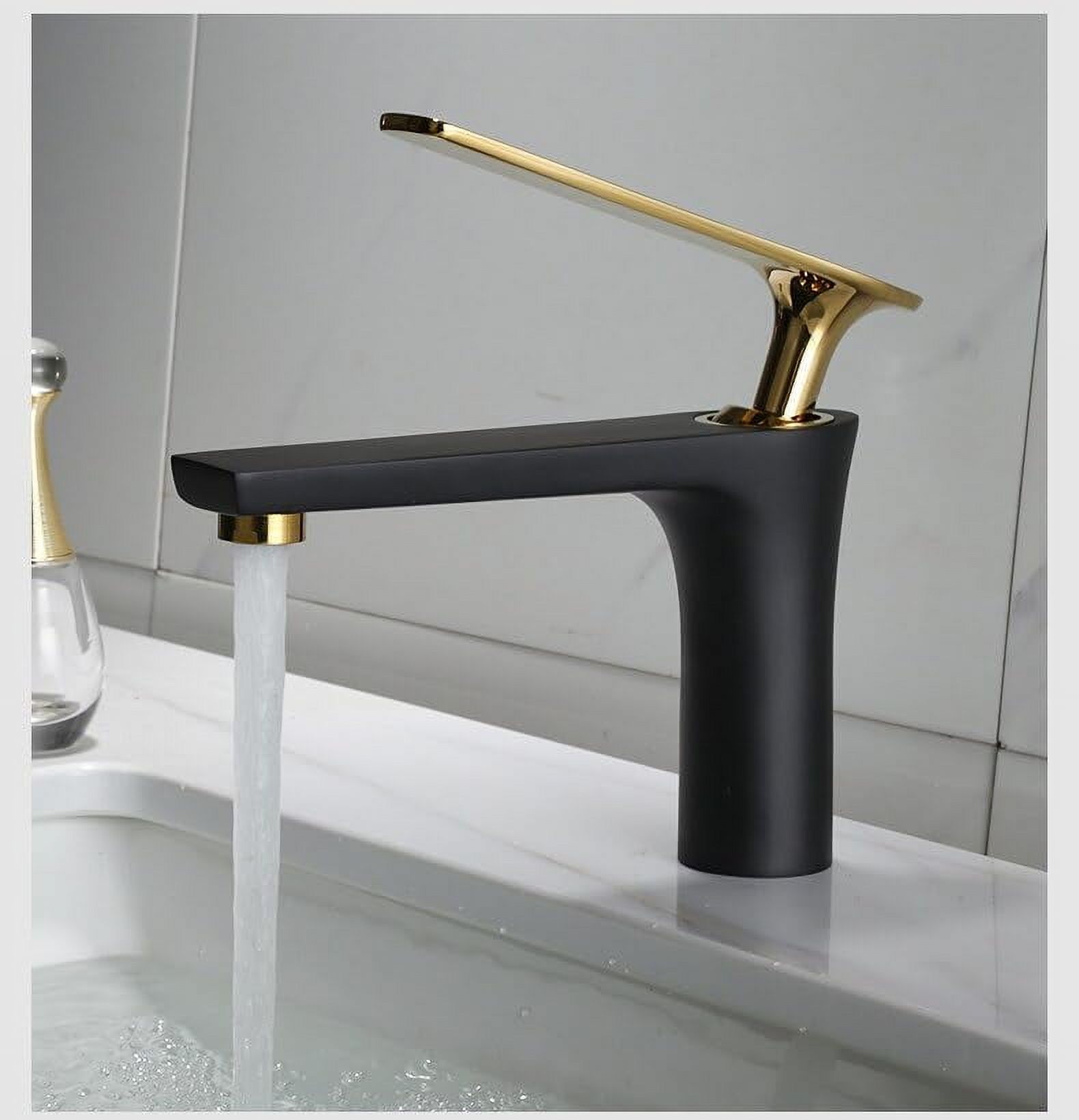 Gun Gray Basin Faucet Bathroom Single Lever Hot and Cold Sink Mixer Tap ...