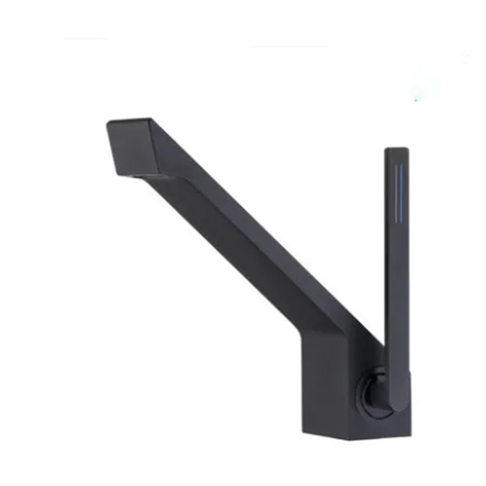 Gun Grey Hot & Cold Basin Mixer Faucets, Creative Waterfall Style Wash ...