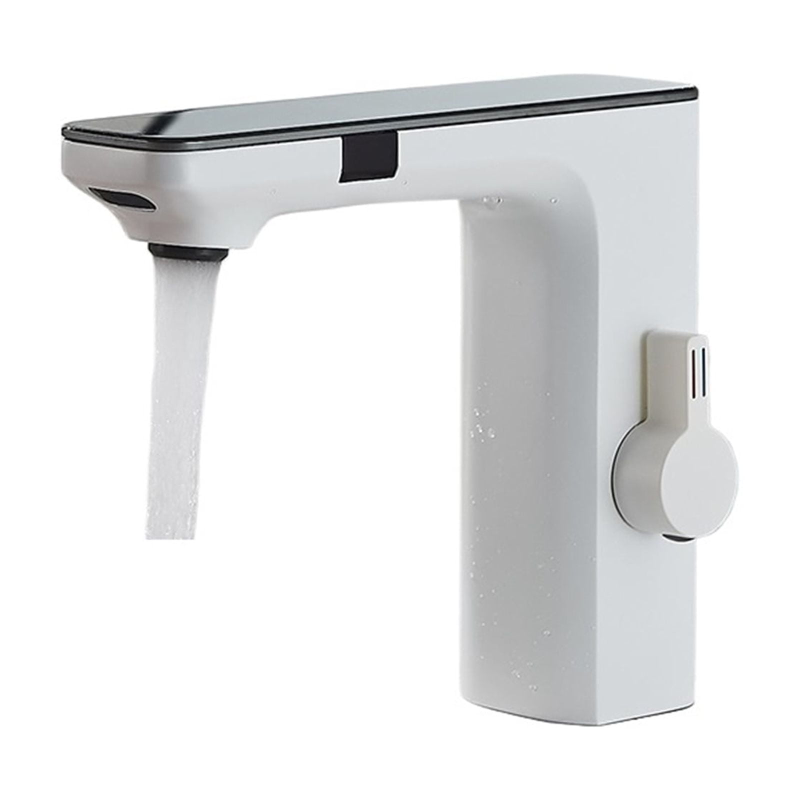 Gun Grey Smart Sensor Basin Faucet, Digital Display Screen Hot Cold ...